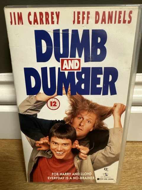 DUMB AND DUMBER (1994) VHS PAL Vintage Classic Video cassette With Jim ...