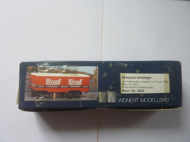 WEINERT 4505 DREIACHSANHÄNGER mit Kofferaufbau, wie neu, s ...