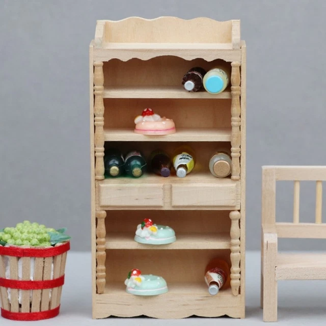 DIY MINI CABINET Craft Real Tiny House Accessories For Bedroom Kitchen ...