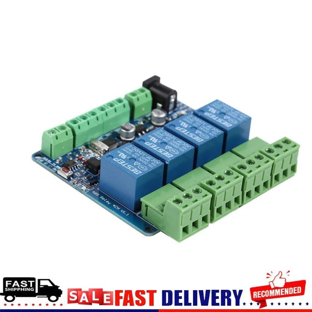 MODBUS-RTU 4 WAY 12V Relay Module Switch 4 Way Relay Output RS485 Communication £8.75 - PicClick UK