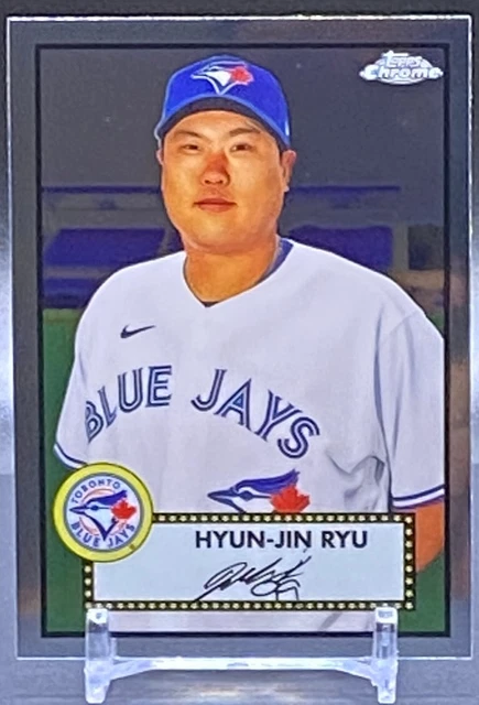 2021 TOPPS CHROME Platinum Anniversary #332 Hyun-Jin Ryu TORONTO BLUE ...