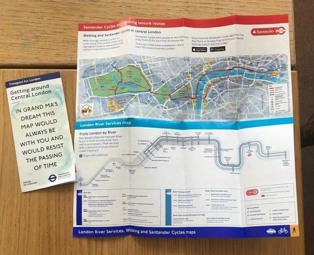 TFL /LONDON UNDERGROUND Getting around Central London pocket guide ...