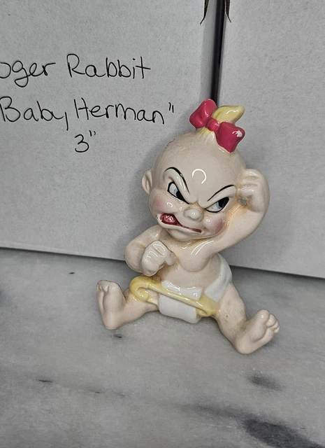 DISNEY WHO FRAMED Roger Rabbit Baby Herman Ceramic 3” Figurine £37.33 ...
