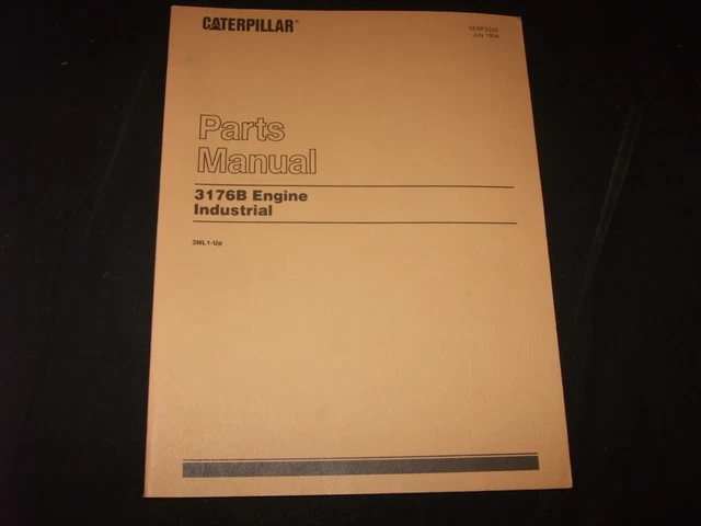 CAT CATERPILLAR 3126B Industrial Engine Parts Book Manual S/N 3Nl1-Up £ ...