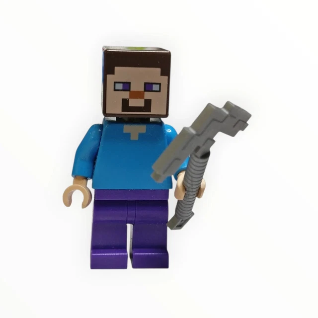 LEGO MINECRAFT STEVE Minifigure With Pickaxe Accessory $10.99 - PicClick AU