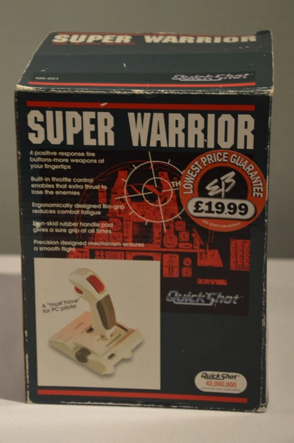 QUICKSHOT SUPER WARRIOR QS-201 Vintage PC Joystick Controller £7.50 ...