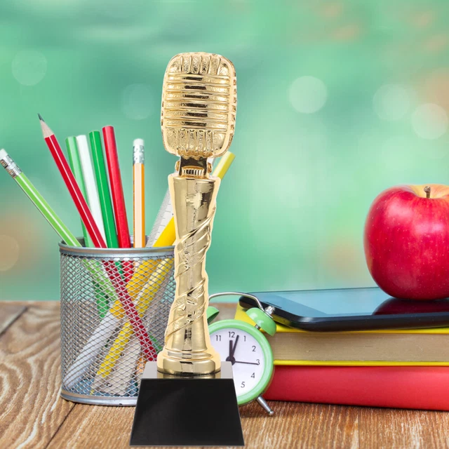 MIC SHAPED MUSIC Trophy for Singing Competitions Microphone Award ...
