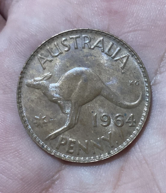 1964 AUSTRALIAN PENNY COIN Queen Elizabeth II $3.50 - PicClick AU