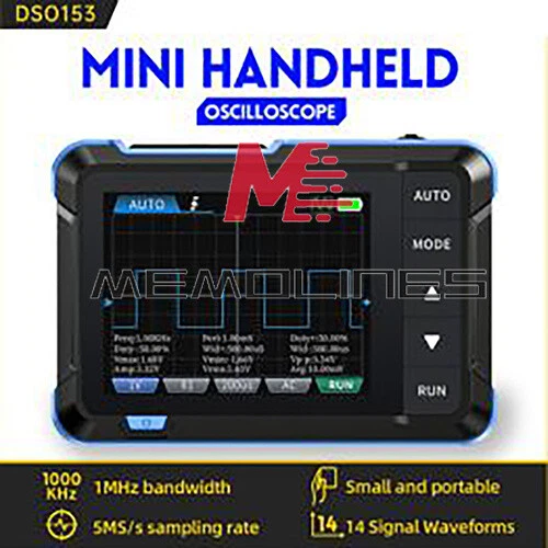 FNIRSI DSO153 2IN1 Digital Portable Oscilloscope Signal Generator 1MHz ...