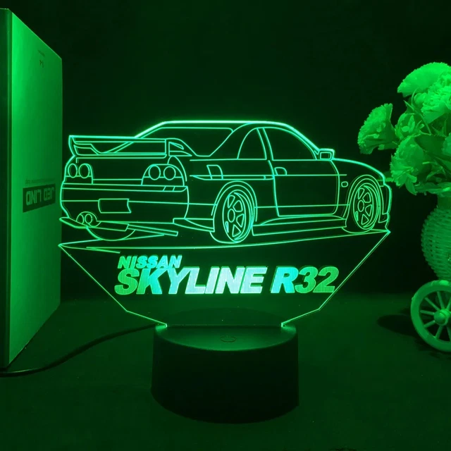 3D SPORTS CAR Illusion LED Night Light Touch Sensor Kids Bedroom Gift ...