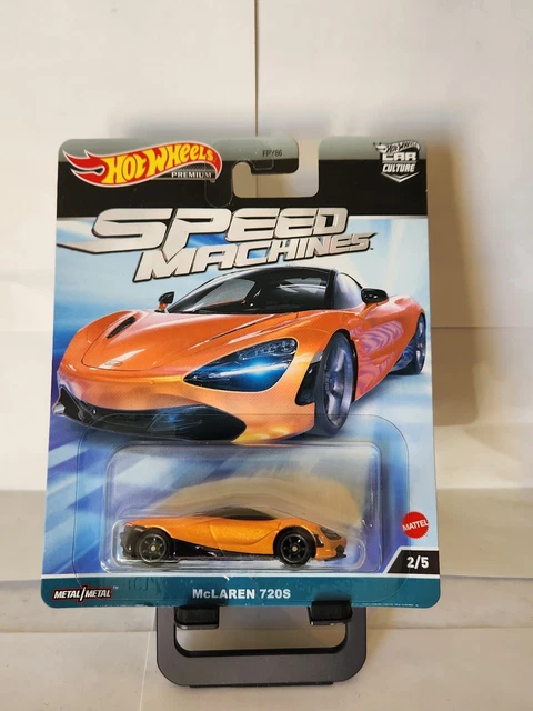 HOT WHEELS PREMIUM Car Culture Speed Machines McLaren 720S #2/5 Orange ...