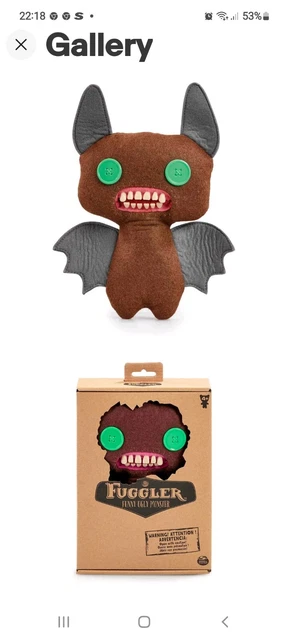FUGGLER FUNNY Ugly Monster brown bat new £7.00 - PicClick UK