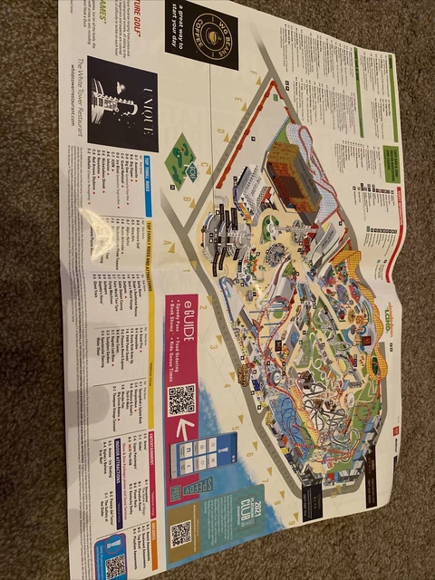 BLACKPOOL PLEASURE BEACH Guide Map 2021 £1.20 - PicClick UK