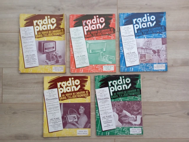 LOT DE 8 revues RADIO PLANS de 1959 à 1960 EUR 10,00 - PicClick FR