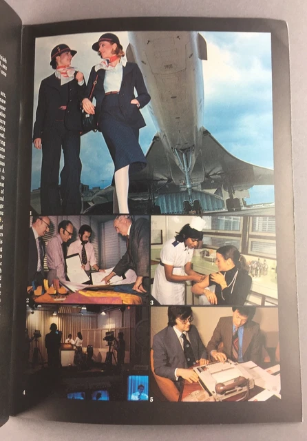 BRITISH AIRWAYS ANNUAL Report 1977/78 Ba Cabin Crew Pictures Concorde £ ...