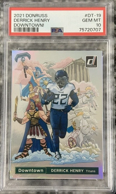 2021 DONRUSS FOOTBALL Derrick Henry Downtown SSP PSA 10 EUR 353,87 ...