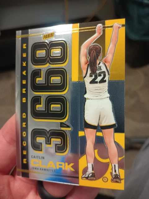 RECORD BREAKER 3668 2023-24 PANINI CAITLIN CLARK ROOKIE RC Iowa Fever ...
