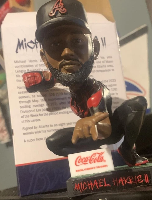 MICHAEL HARRIS II Braves Spider-Man Bobblehead MARVEL Miles Morales ...
