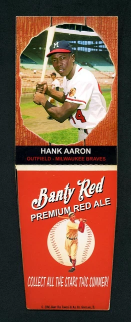 INSERTS EN CARTON Banty Red Ale HANK AARON, Milwaukee Braves EUR 10,23 ...