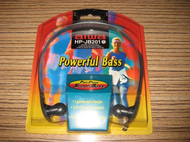 AIWA MD MINIDISC Headphones 10-25000 Hz. HP JB201. Rarity. New ...