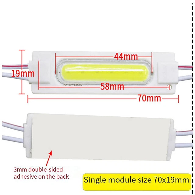 10PCS 12V LED Module Truck Side Marker Indicator Light COB Super Bright ...