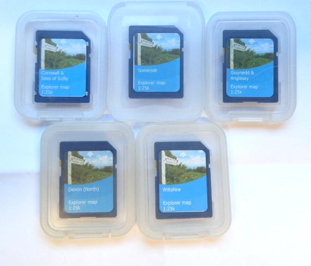 SATMAP MAP CARDS "Various" 1:25k Explorer Map (Check the List for ...