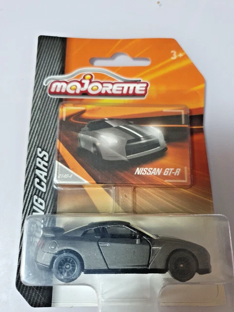 MAJORETTE NISSAN GT-R Racing Cars Gray Grey Color 1:64 GTR Diecast ...