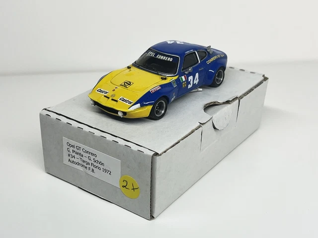 1:43 MODELLO ARTIGIANALE Autodromo Opel GT Conrero G.Pianta #34 1972/4 ...