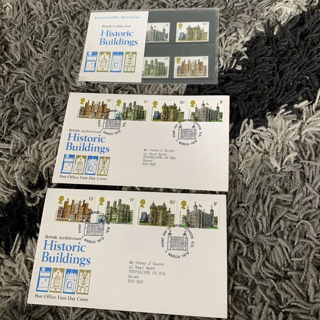 BRITISH POST OFFICE Mint Stamps Historic Buildings 1978 Pack 100 £5.00 ...