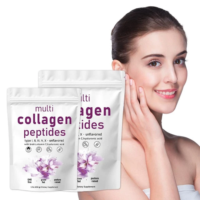 MULTI COLLAGEN PEPTIDES Powder-Hydrolyzed Protein Peptides(Type I,II ...