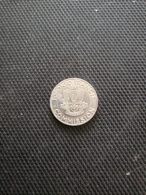 VINTAGE TORONTO TRANSIT Commission TTC Subway Fare Token - 1st aluminum ...