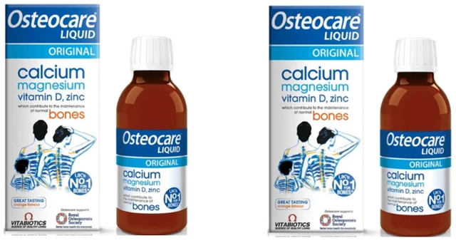 2 X VITABIOTICS Osteocare Original Liquid Calcium Magnesium Vitamin D ...
