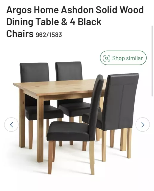 Argos extending table and chairs store