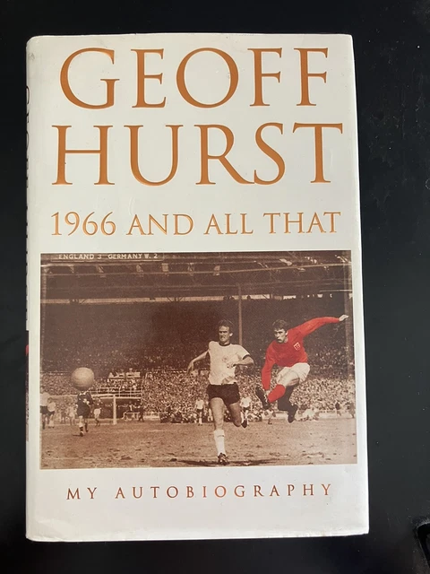 FOOTBALL BOOK RARE 1966 World Cup Geoff Hurst Hand Signed Autographed £ ...
