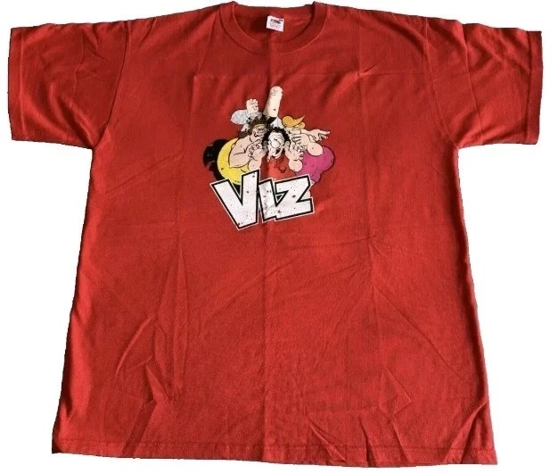 VIZ COMIC - FAT SLAGS ROGER MELLIE SID THE SEXIST - OFFICIAL T-SHIRT S ...