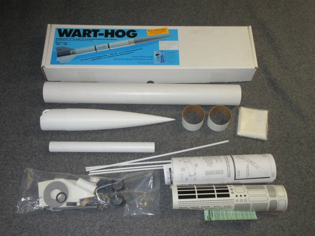 VINTAGE AEROTECH WART-HOG Rocket Over 3 Feet Long From Closed Hobby ...