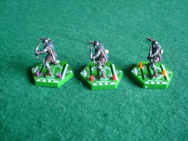 LOTR LORD OF the Rings Combat Hex 3 Orc Archer Figure Bundle. Used £3. ...