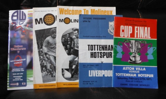 FOOTBALL PROGRAMMES 1960 1970'S £6.99 - PicClick UK