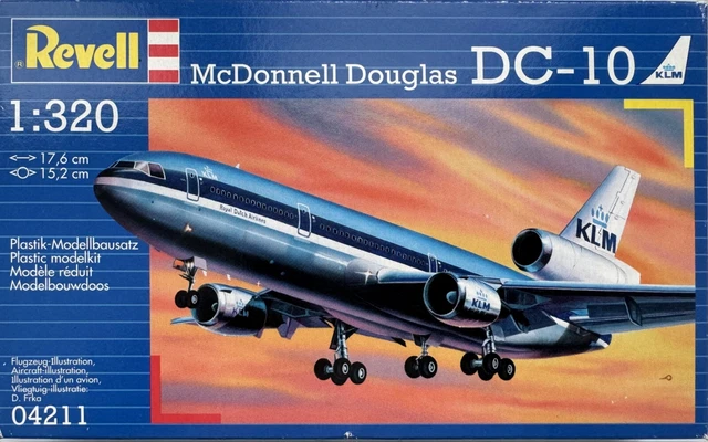 REVELL KLM ROYAL Dutch Airlines McDonnell Douglas DC-10 modèle #04211 ...