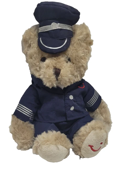TUI AIRWAYS PILOT Bear Airline Teddy Bear Cuddly 8"Plush Soft Toy ...
