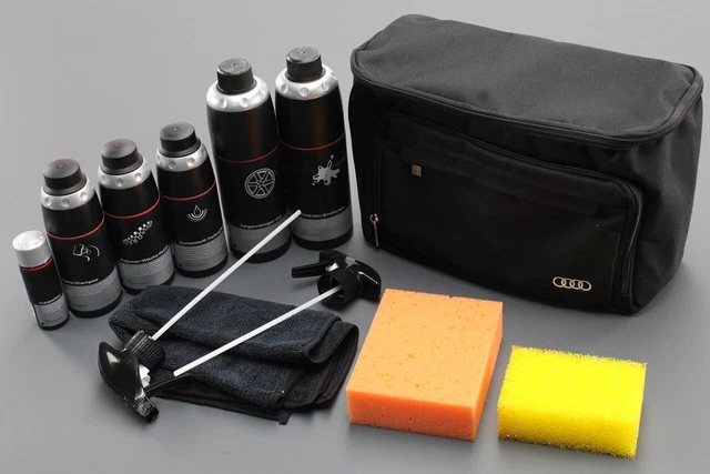 GENUINE AUDI BRANDED car care cleaning kit with storage bag 4L0096353C ...