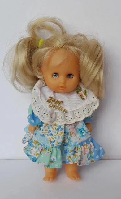 VINTAGE 1988 ZAPF Creation Baby Girl Doll Original Outfit Sleepy Eye 19 ...