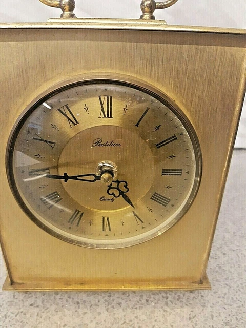 VINTAGE BRASS POSTILION Carriage Clock Powered By Smiths £9.99 ...