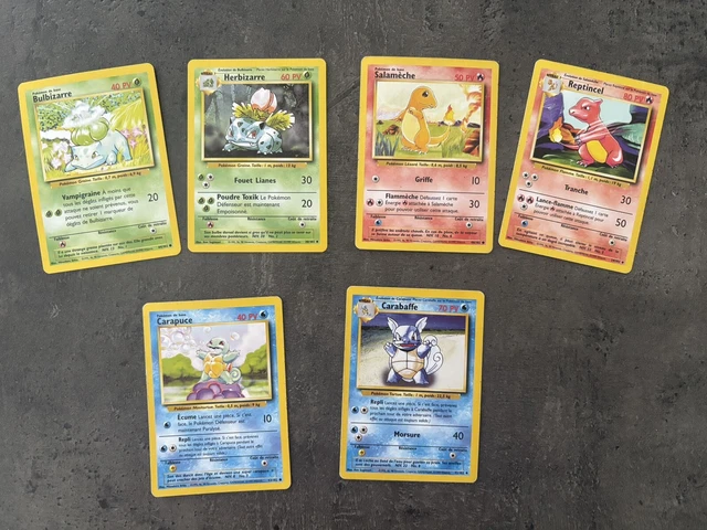 LOT DE 6 Cartes pokémon Wizard Set de Base Starters Gen 1 EUR 25,00 ...