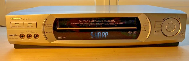 SHARP VC-MH722 VIDEO Cassette Player 6-Head Nicam VHS - No Remote £19. ...