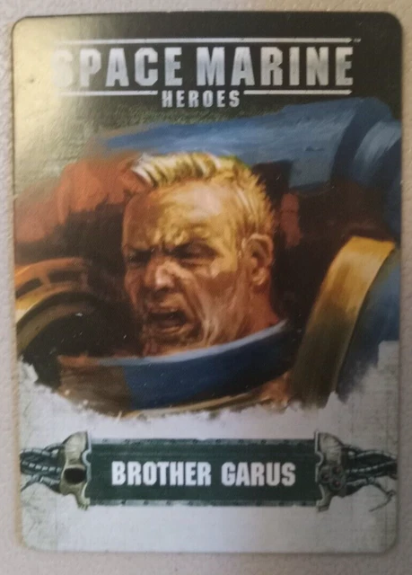 WARHAMMER 40K SPACE Marine Heroes Series 1 - Brother Garus (#3) £18.85 ...