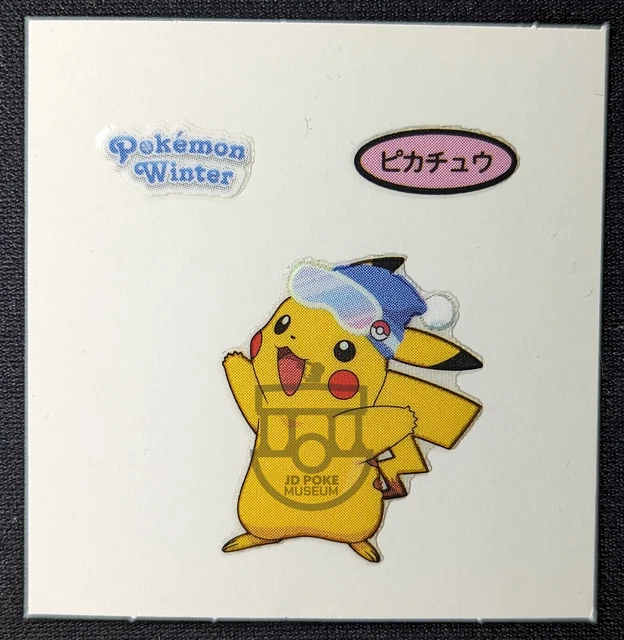 POKEMON WINTER JAPANESE Daiichi Pan Chara Deco Sticker - Pikachu - NM ...