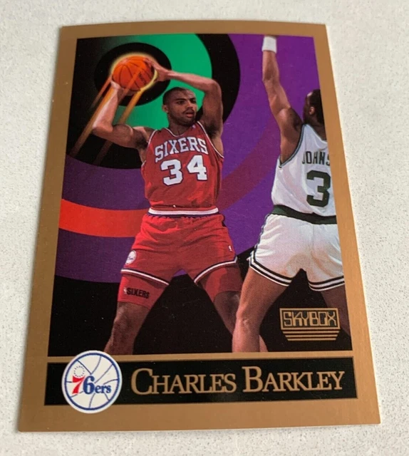 NBA CHARLES BARKLEY Philadelphia 76ers 1990 Skybox Basketball Trading ...