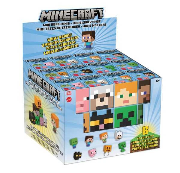 MATTEL - MINECRAFT - Mini Têtes Mob (Personnages Assortis) EUR 10,00 ...