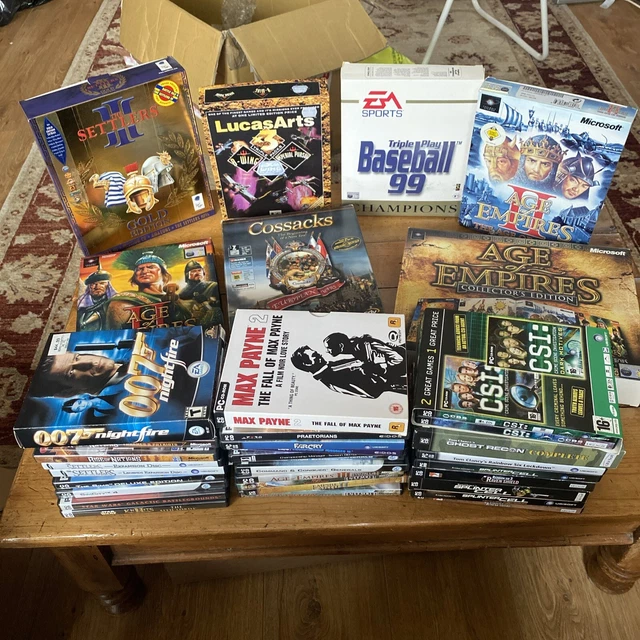 PC GAMES JOBLOT- Tom Clancy, Max Payne 2, Command And Conquer, Age Of ...